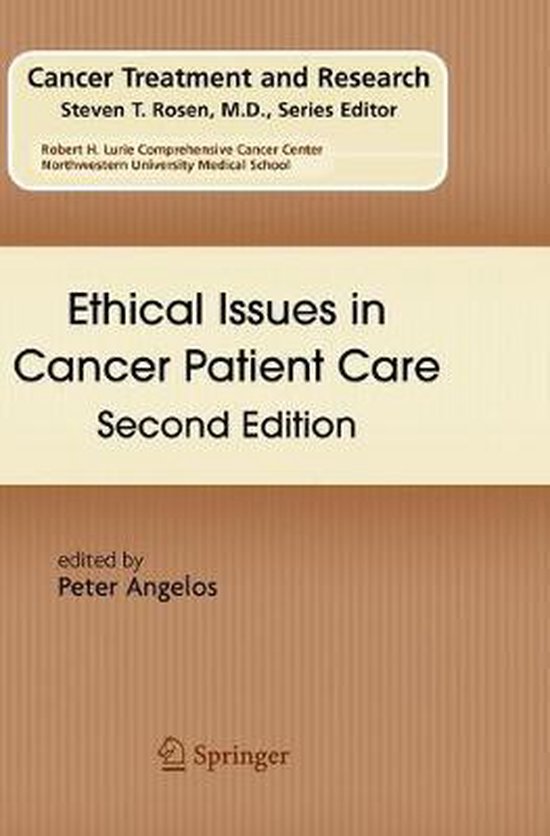 Cancer Treatment and Research140- Ethical Issues in Cancer Patient Care ...