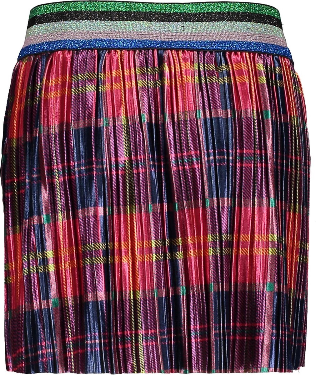 Kidz-Art Meisjes Velourse ruiten Rok - Multi - Maat 104 | bol.com