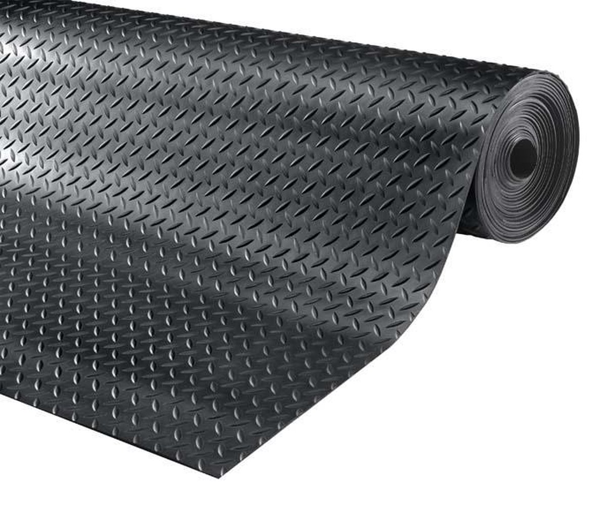 Rubber loper / rubbermat op rol Mini Diamant 3mm - Breedte 120 cm - per ...