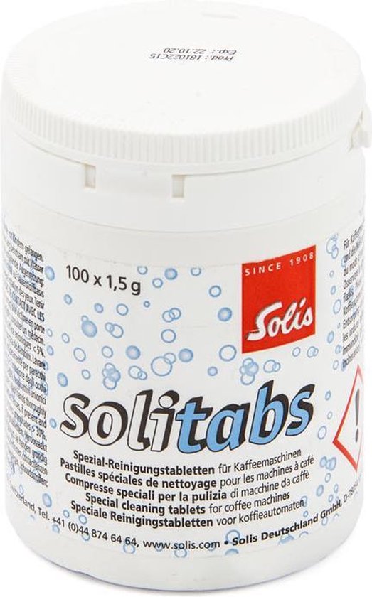 Solis Solitabs 100 Reinigingstabletten Koffiemachine - Espressomachine ...