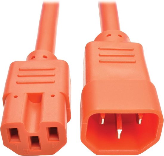 Tripp Lite P018-006-AOR electriciteitssnoer Oranje 1,8 m C14 stekker ...