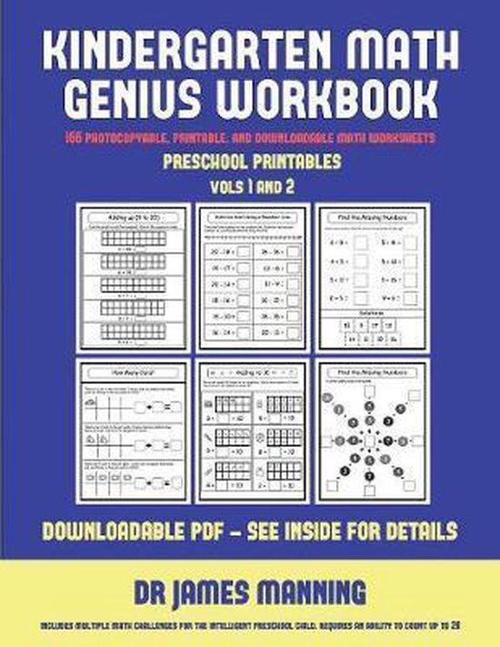 Preschool Worksheets (Kindergarten Math Genius): This book is designed ...