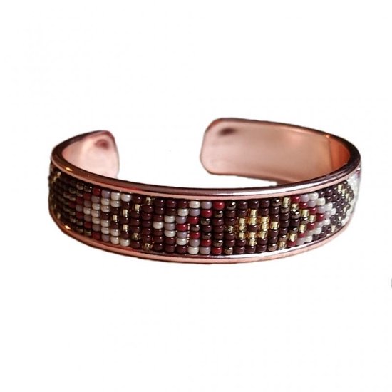 Prachtige rose paarse cuff armband bangle | bol.com