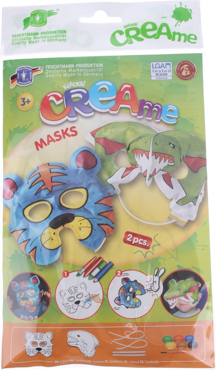 Feuchtmann Klecksi Creame Masks: Tijger En Haai | bol.com
