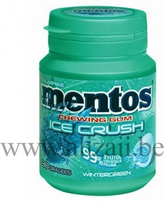 Mentos Ice Crush Wintergreen Kauwgom - 6 potjes | bol.com