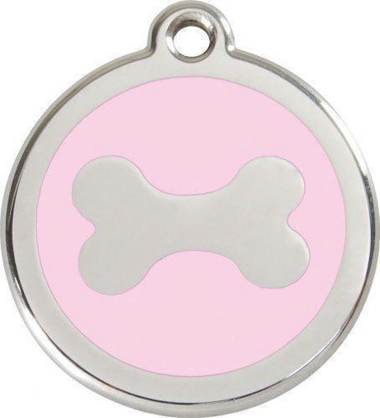 Red Dingo Hondenpenning 38 mm bot roze | bol