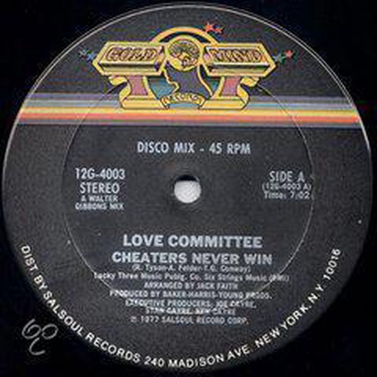 Cheaters Never Win, Love Committee | LP (album) | Muziek | bol.com