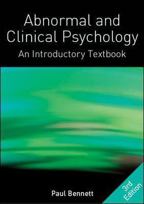 Abnormal And Clinical Psychology: An Introductory Textbook (ebook ...