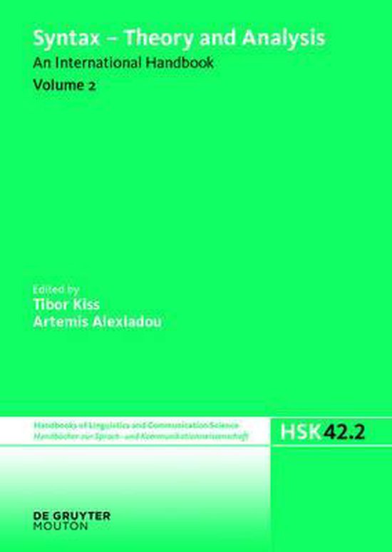 Syntax - Theory and Analysis | 9783110358667 | De Gruyter | Boeken ...