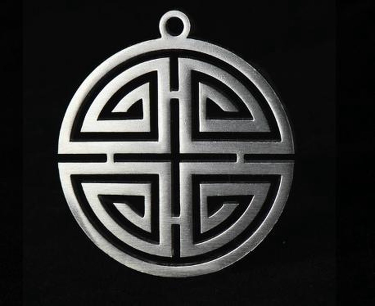 Dit Pracht - hanger - shou/lang leven symbool - RVS gepolijst - 5cm ...