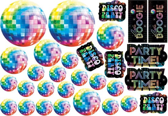 Disco Decoratie Set 30 delig | bol.com