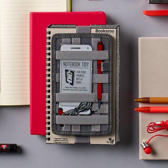 IF 40902 Tidy Bookaroo Notebook Charcoal | bol