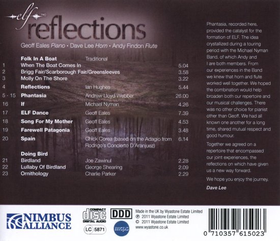 Elf Trio - Elf Trio: Reflections (CD), Elf Trio | Muziek | bol