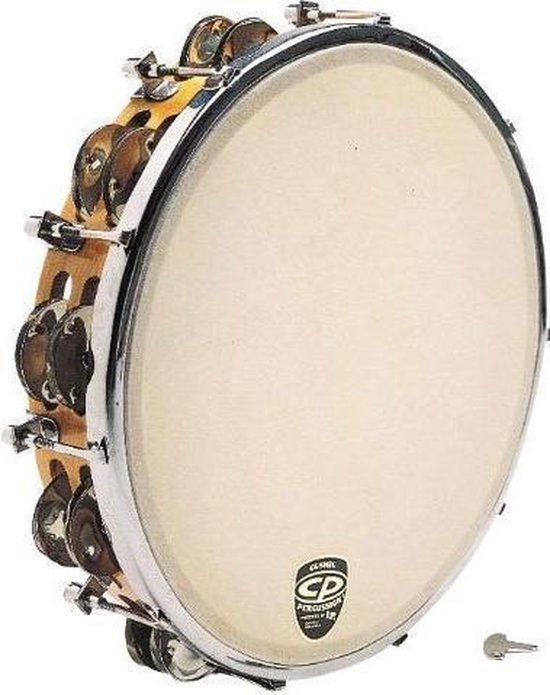 Latin Percussion LP CP391 Tunable Wood Tambourine tamboerijn met vel | bol