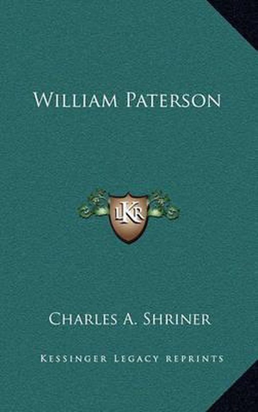William Paterson, Charles A Shriner | 9781169083165 | Boeken | bol