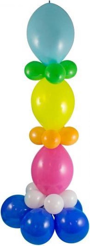 Doe het zelf ballon pilaar gekleurd | bol