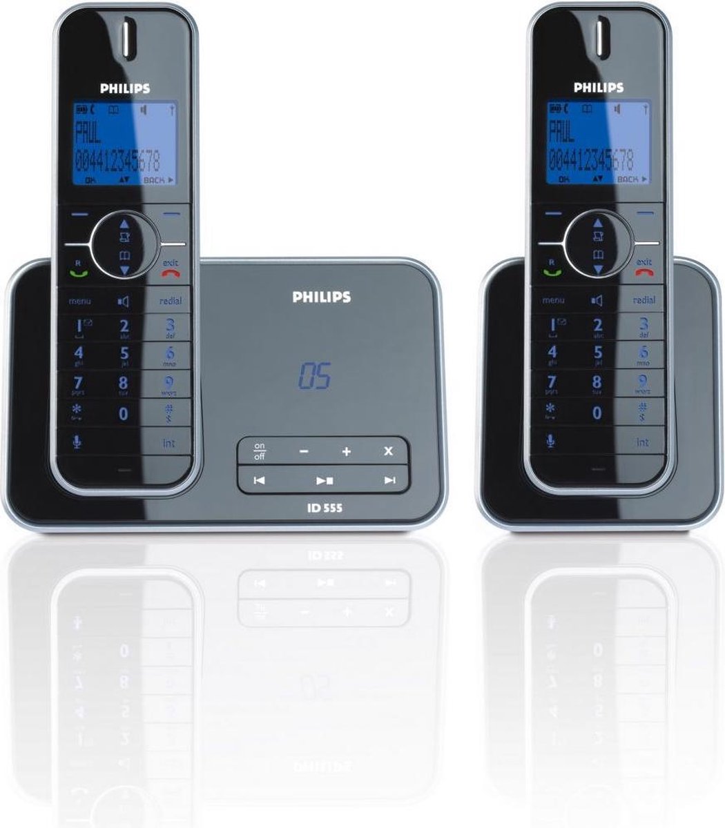 Philips ID5552B - Duo DECT telefoon met antwoordapparaat | bol.com