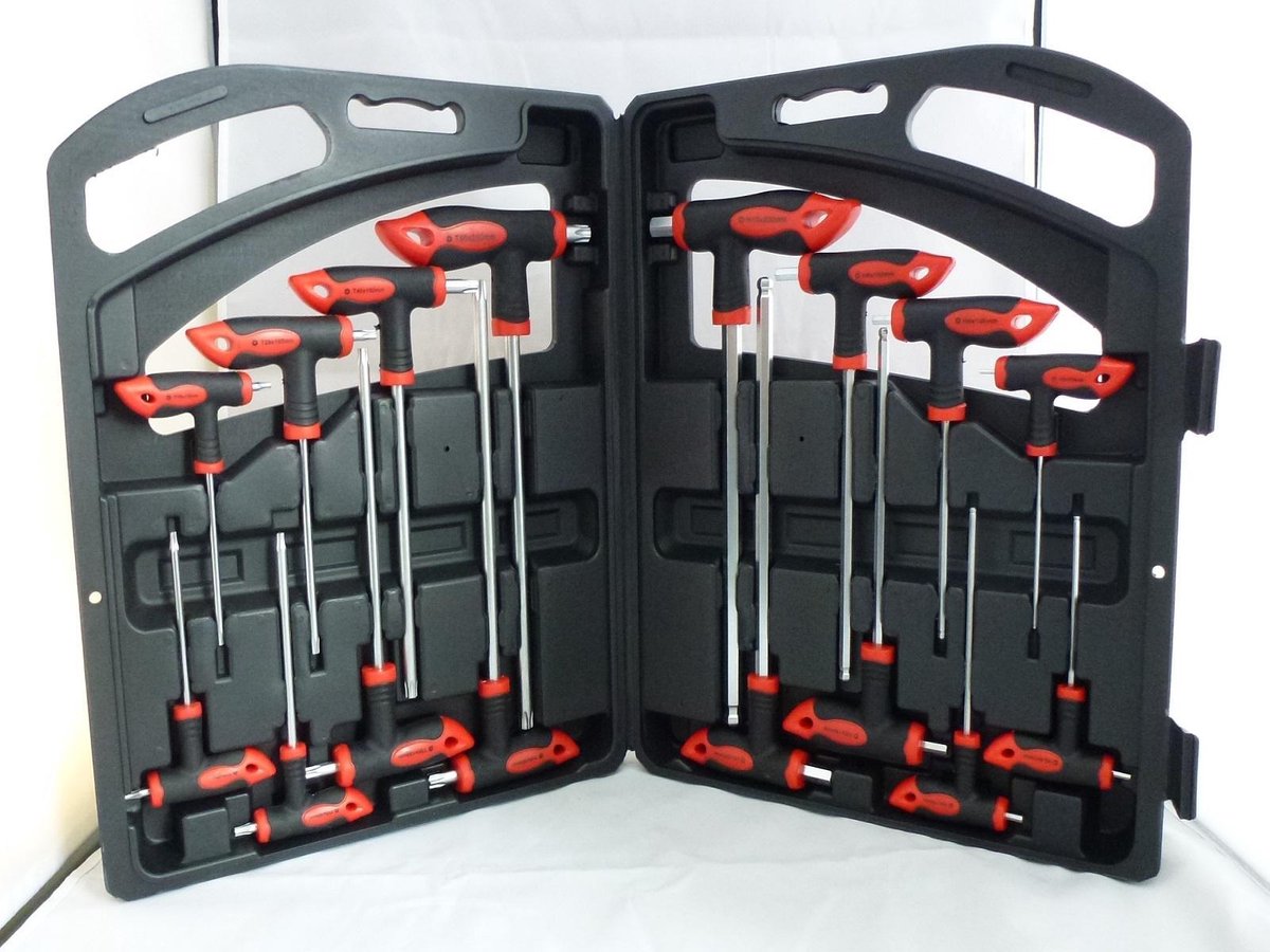 VDT Inbussleutel CrV Inbus en Torx T Grip set 16 delig | bol.com