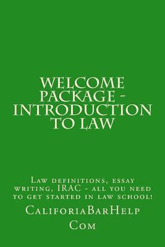 Welcome Package - Introduction to Law | 9781508878261 ...