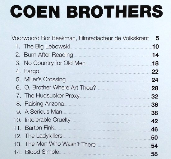 Coen Brothers The Complete Collection - Boek met 14 DVD's/films en ...