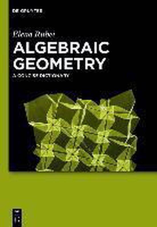 Algebraic Geometry, Elena Rubei | 9783110316223 | Boeken | bol.com