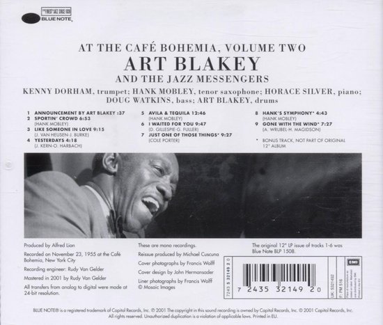 At The Cafe Bohemia Vol. 2, ART BLAKEY & THE JAZZ MESSENGERS | CD (album) | Muziek | bol