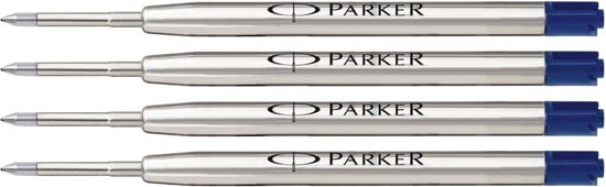 Balpenvulling Parker QuinkFlow blauw Medium x 4. | bol