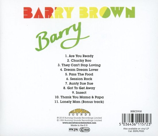 Barry, Barry Brown | CD (album) | Muziek | bol.com