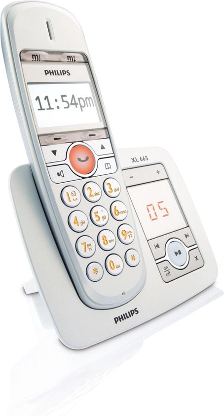 Philips XL6651C/22 Single DECT telefoon met antwoordapparaat - Wit ...