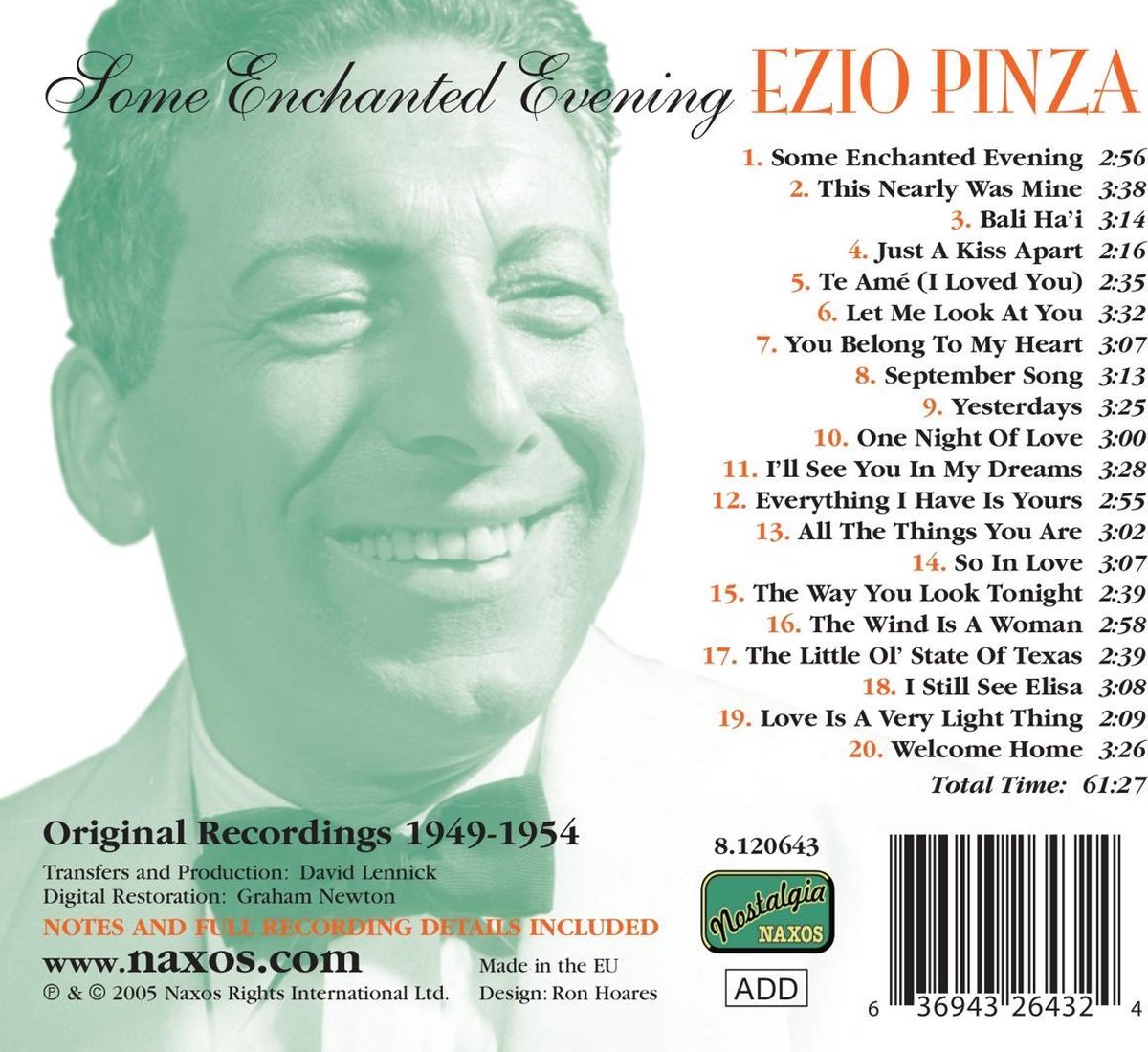 Ezio Pinza - Some Enchanted Evening (CD), Ezio Pinza | Muziek | bol.com
