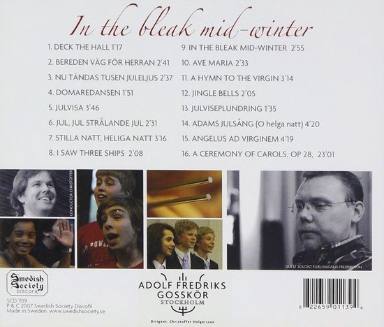 In The Bleak Mid Winter, Adolf Fredriks Gosskör | CD (album) | Muziek ...