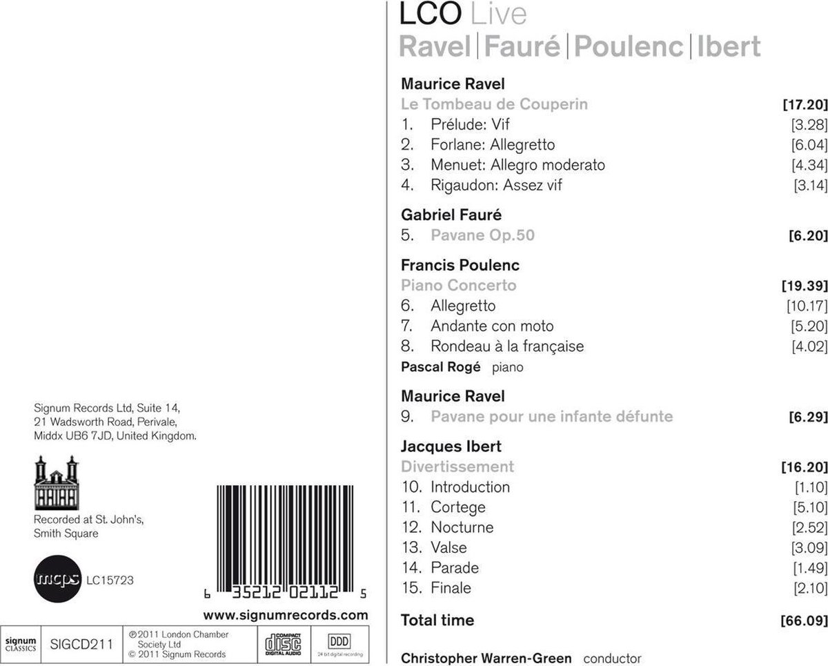 Ravel - Faure - Poulenc - Ibert, Ibert | CD (album) | Muziek | bol.com