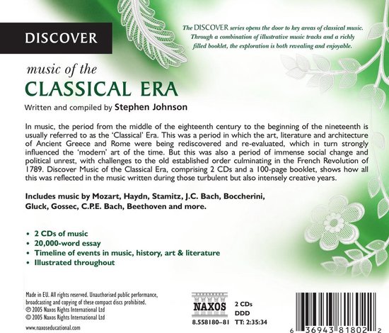 Various Artists - Discover Music Of The Classical Era (2 CD), various ...