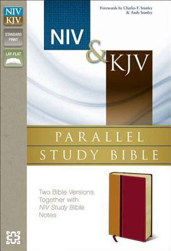 NIV, KJV, Parallel Study Bible, Imitation Leather, Red, Zondervan ...