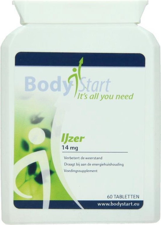 BodyStart IJzer | 14 mg | Verbetert de weerstand | Vermindert de ...