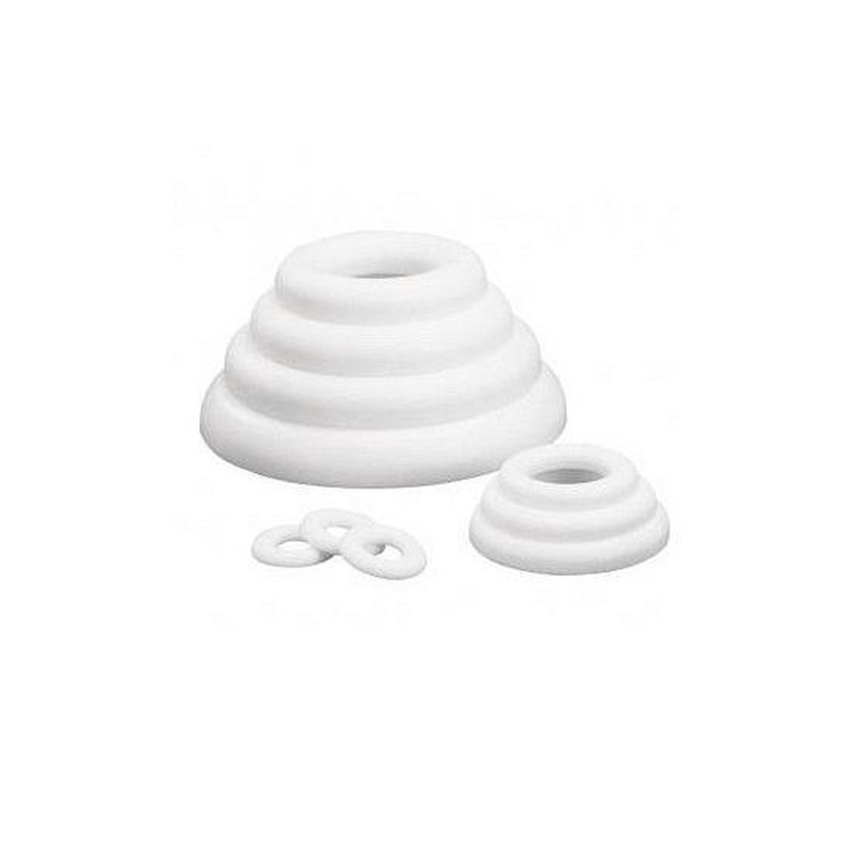 3 stuks Piepschuim vlakke ringen 30 cm - Styropor vormen | bol.com