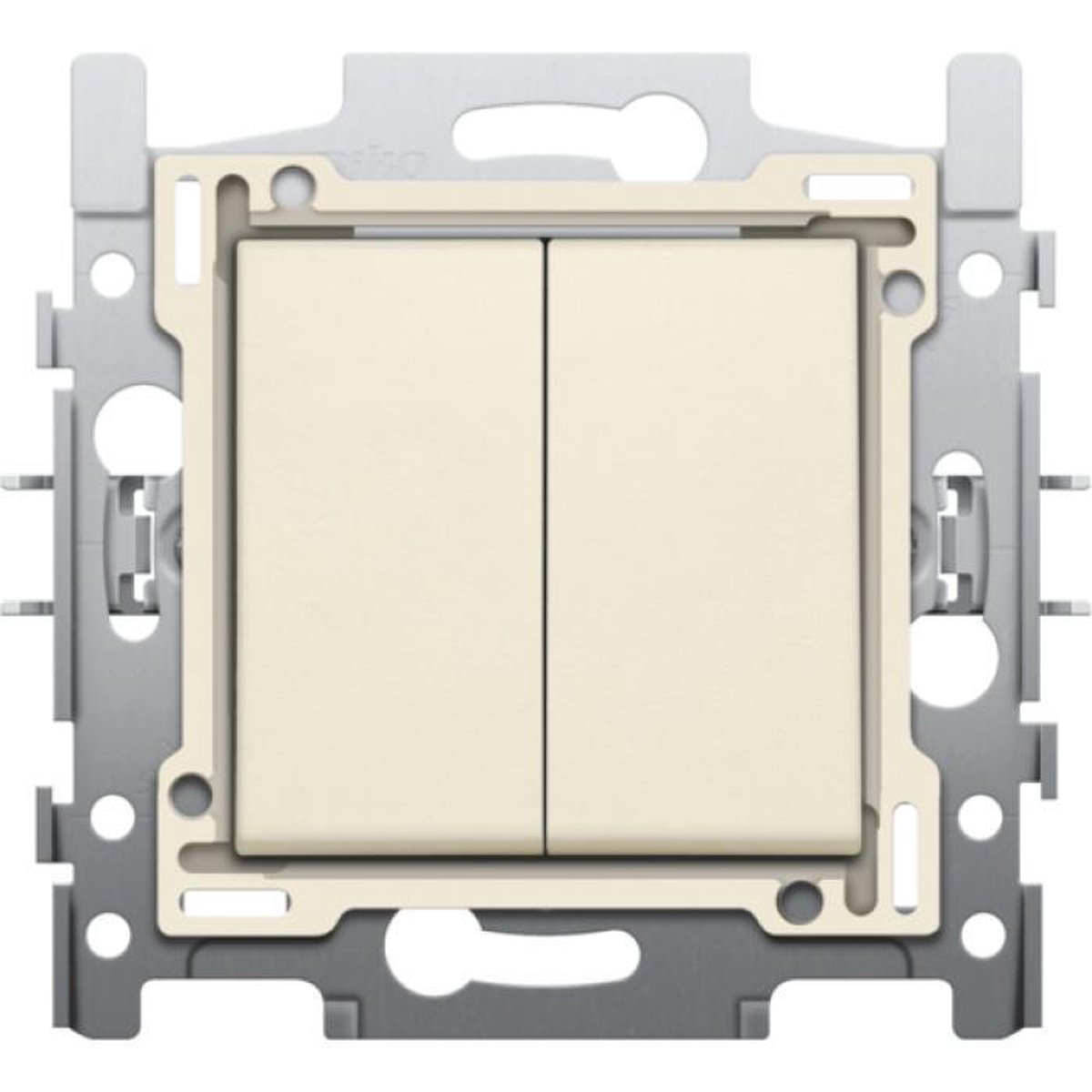 NIKO Original Cream double interrupteur à deux voies encastré - 10 ...