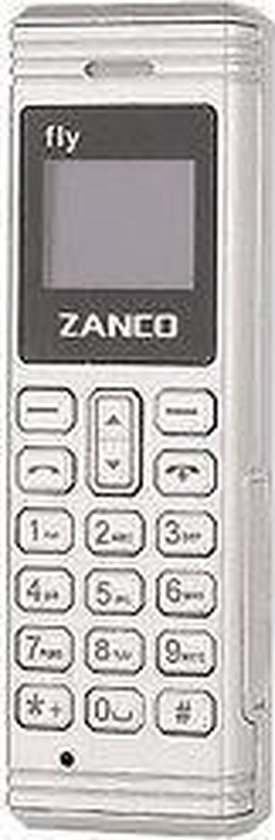 Zanco Fly - Kleinste GSM Telefoon - Stemvervormer - silver | bol
