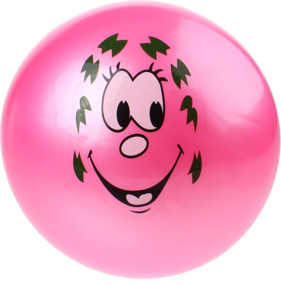 Johntoy Speelbal Smiley Junior 20 Cm Roze | bol.com