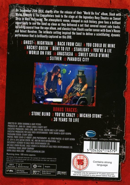 Live At The Roxy 25.09.14, Slash Feat. Myles Kennedy | Muziek | bol
