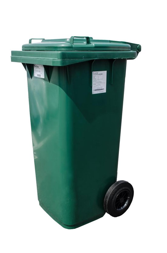 Kunststof Rolcontainer, Kliko, Afvalcontainer Mini-container 240 Liter Groen | bol