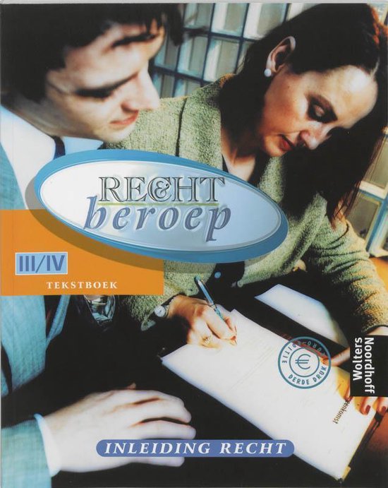 Tekstboek Inleiding Recht niveau III/IV Recht en beroep | 9789001141455 ...
