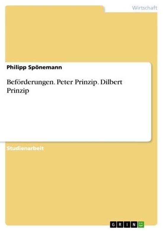 Beförderungen. Peter Prinzip. Dilbert Prinzip (ebook), Philipp ...
