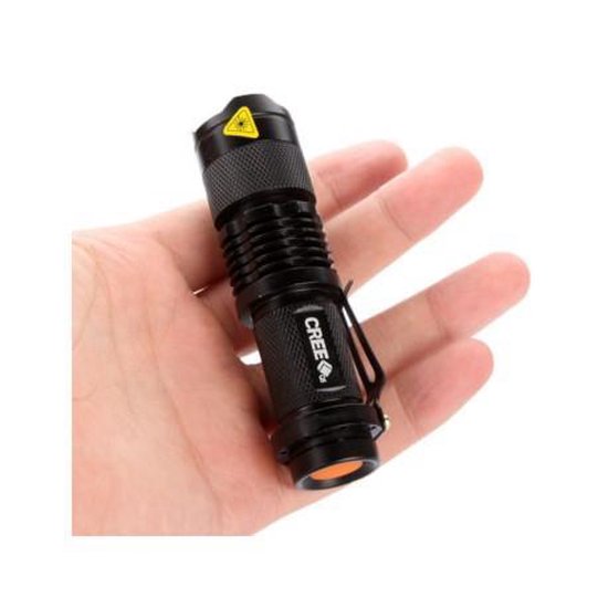 CREE Mini LED Zaklamp - 700 Lumen - Zwart | bol