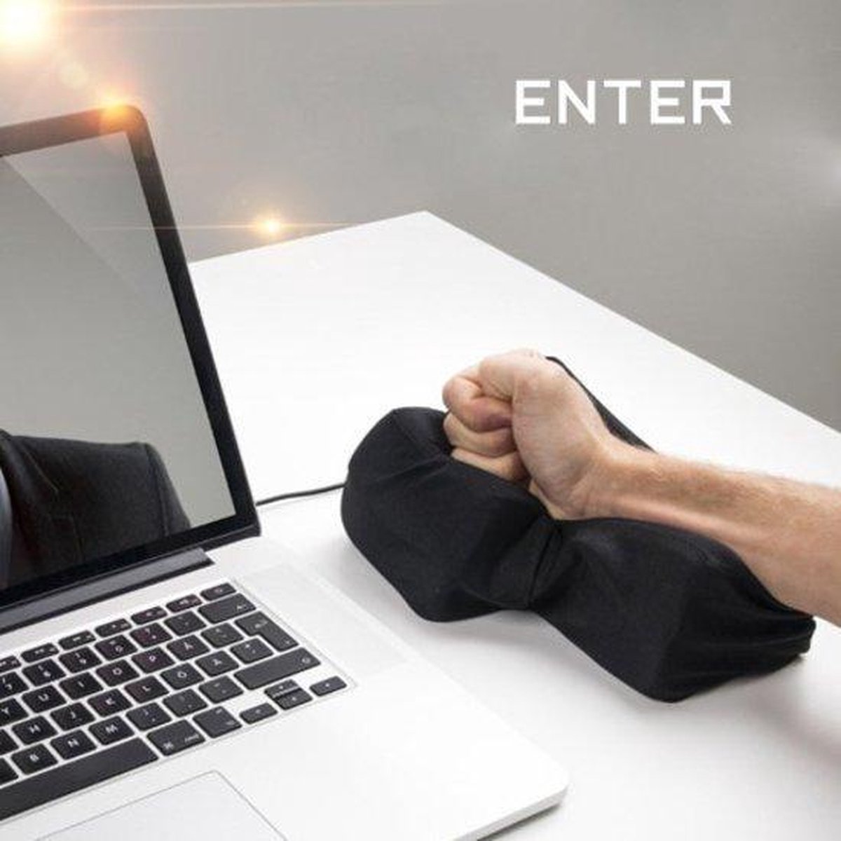 Booom! XXL ENTER toets knop Anti Stress USB Enter Key | bol.com