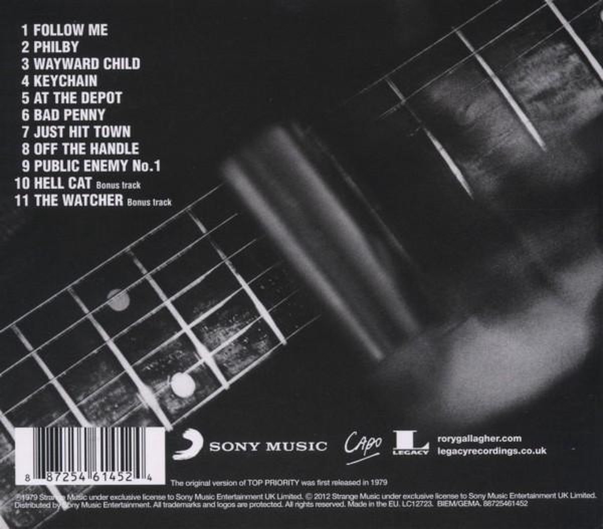 Top Priority, Rory Gallagher | CD (album) | Muziek | bol.com
