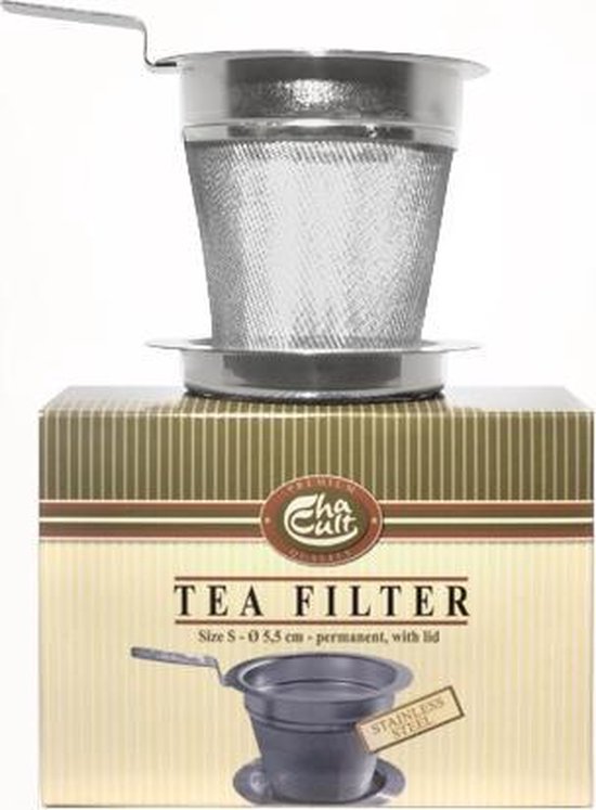 CHA-CULT - Theefilter voor Theepot - RVS - maat S - Ø 5,5 cm | bol