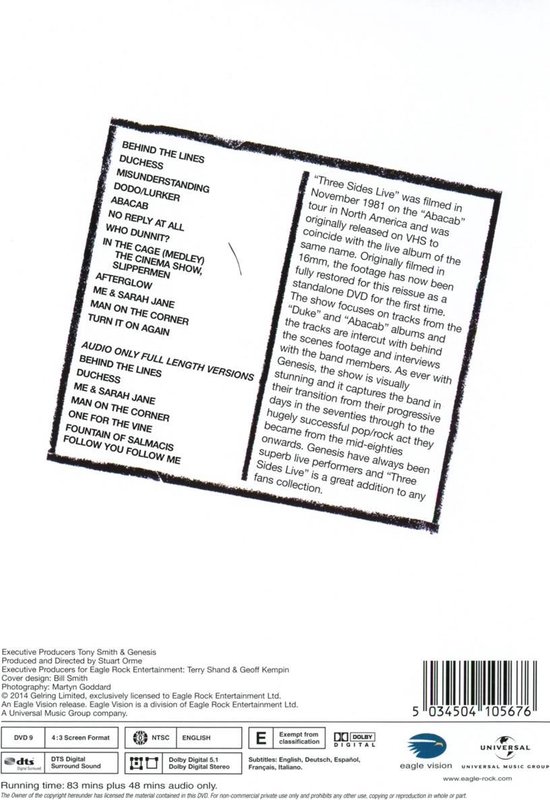 Three Sides Live, Genesis | Musique | bol.com