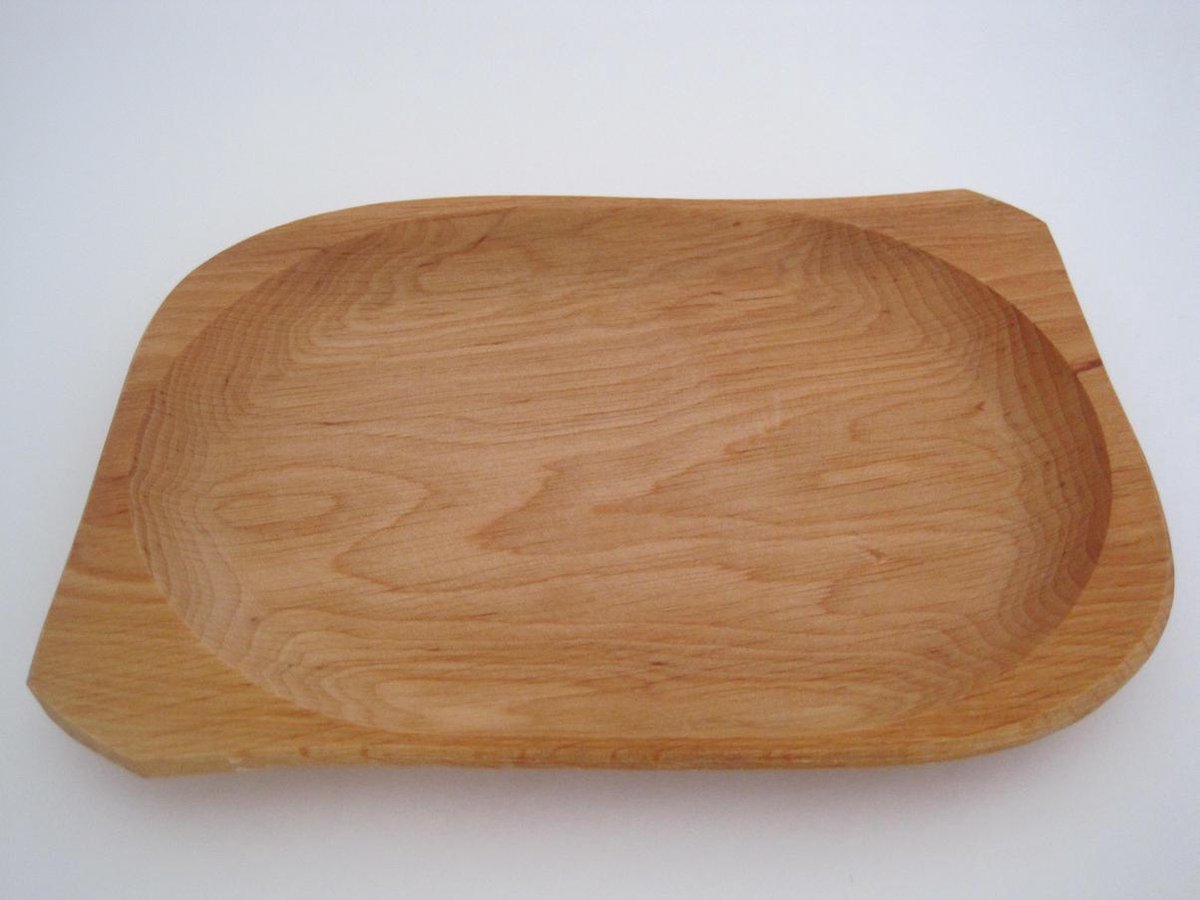 Houten borden - 22x17 cm - set van 6 - elzenhout | bol.com