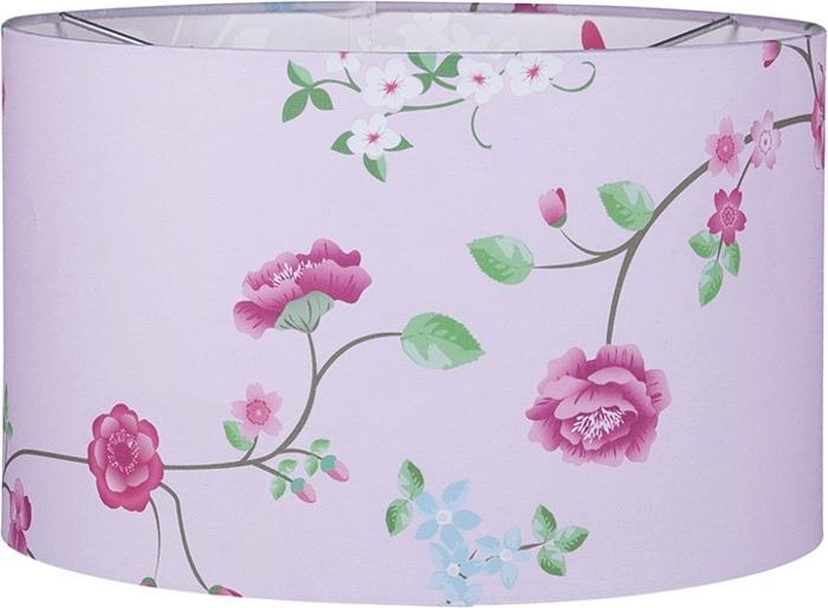 Little Dutch Ronde Hanglamp - Silhouette Bloemen En Vlinders - Roze ...